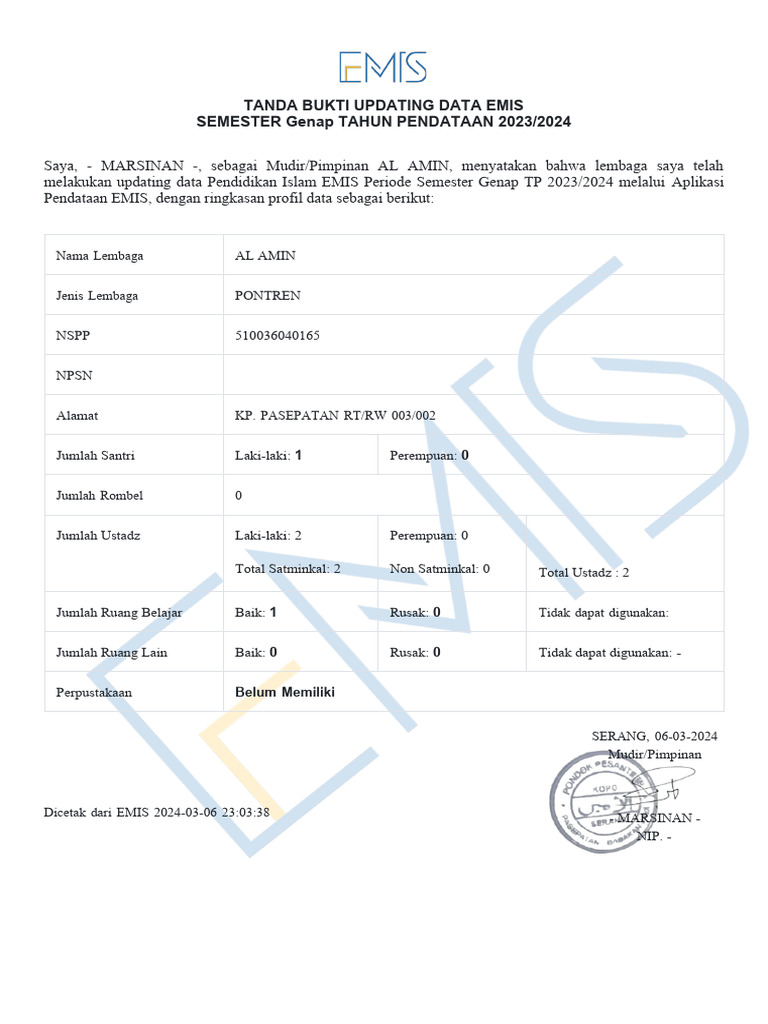 BAP 2023 2024 Genap 510036040165 | PDF