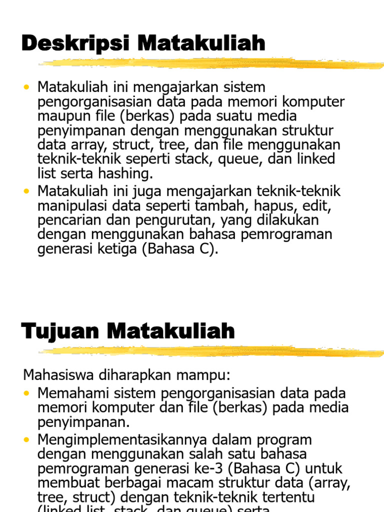 Struktur Data & Pemrograman C | PDF | Metode & Bahan Ajar