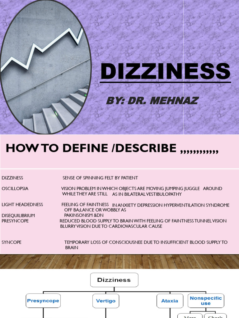 Dizziness Presentation - Copy | PDF