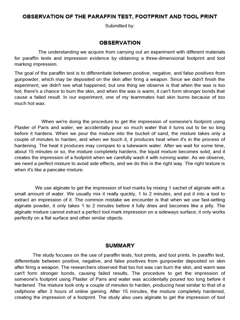 Forensic Iii | PDF | Water | Plaster