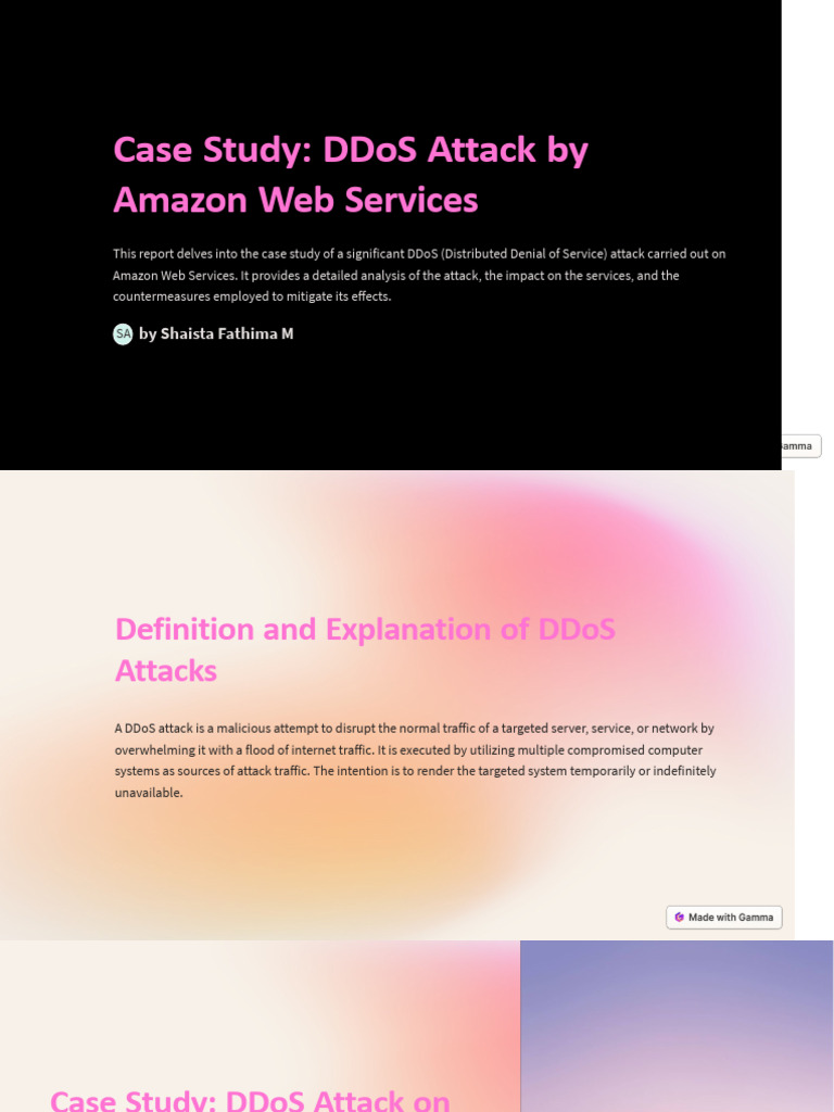 DDoS attacks | PDF | Denial Of Service Attack | Amazon Web Services