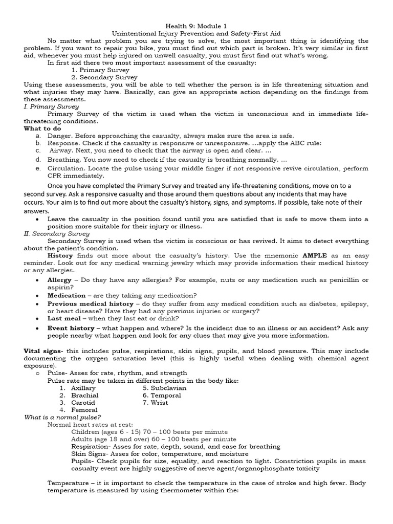 Health 9 LAS Q3 | PDF