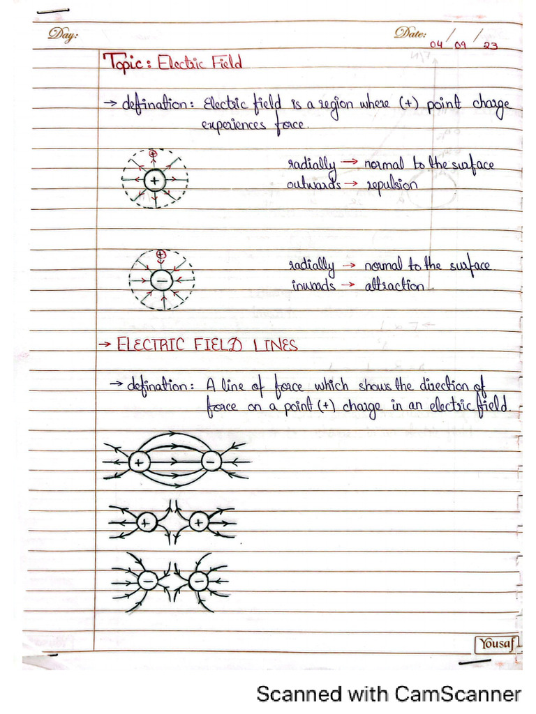 Electric Field | PDF