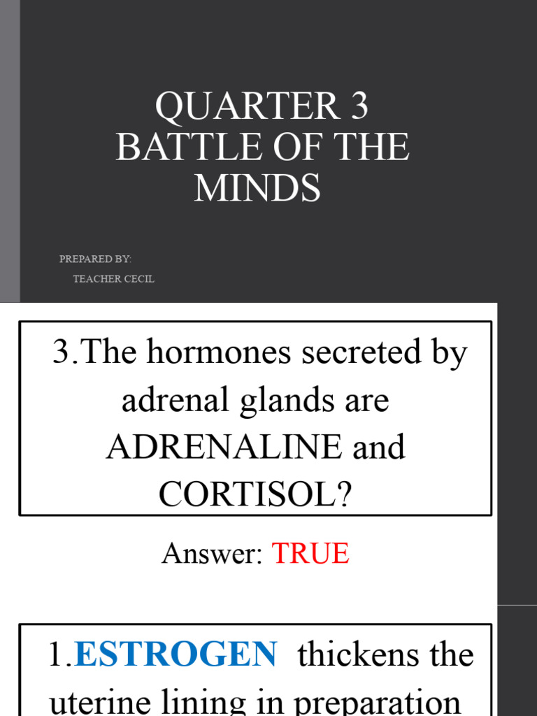 g10 Quarter 3 Exam Reviewer Science | PDF | Luteinizing Hormone | Menstrual Cycle