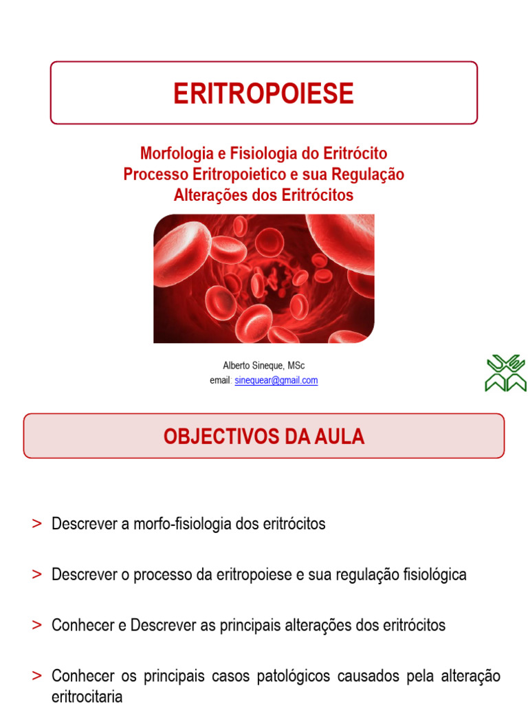Aula#2_Eritropoiese | PDF | Hemácia | Hemoglobina