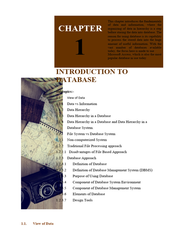 Edi 104 - Chapter 1 | PDF | Databases | Metadata