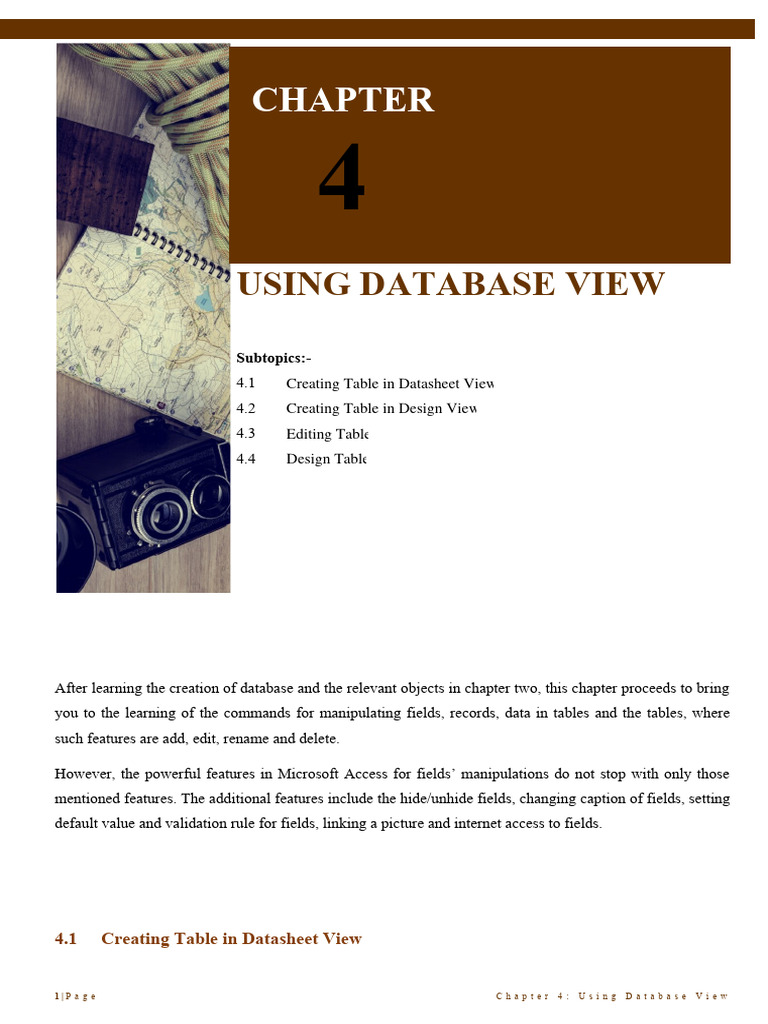 Edi 104 - Chapter 4 | PDF | Button (Computing) | Databases