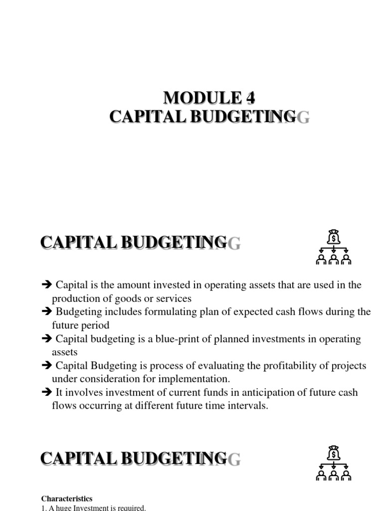 M 4 Cap Budgeting | PDF | Capital Budgeting | Net Present Value