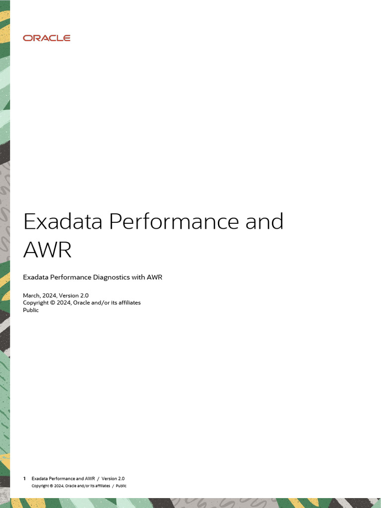 Exadata AWR Report | PDF | Databases | Cache (Computing)