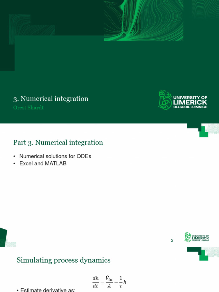 CH4404 Lecture 07 NumericalIntegration | PDF | Numerical Analysis | Applied Mathematics