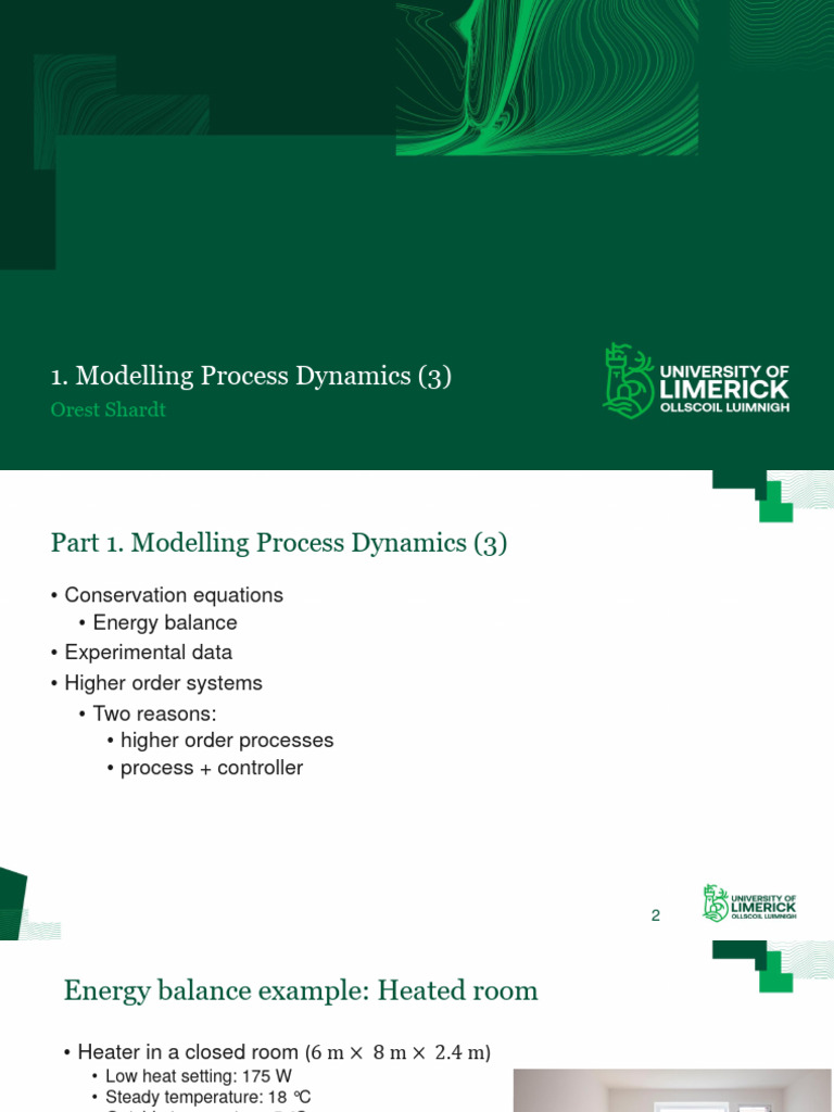 CH4404 Lecture 04 ModellingProcessDynamics 3 | PDF | Heat | Heat Transfer