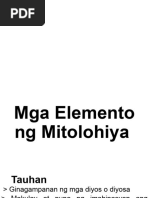 Mga Elemento NG Mitolohiya | PDF