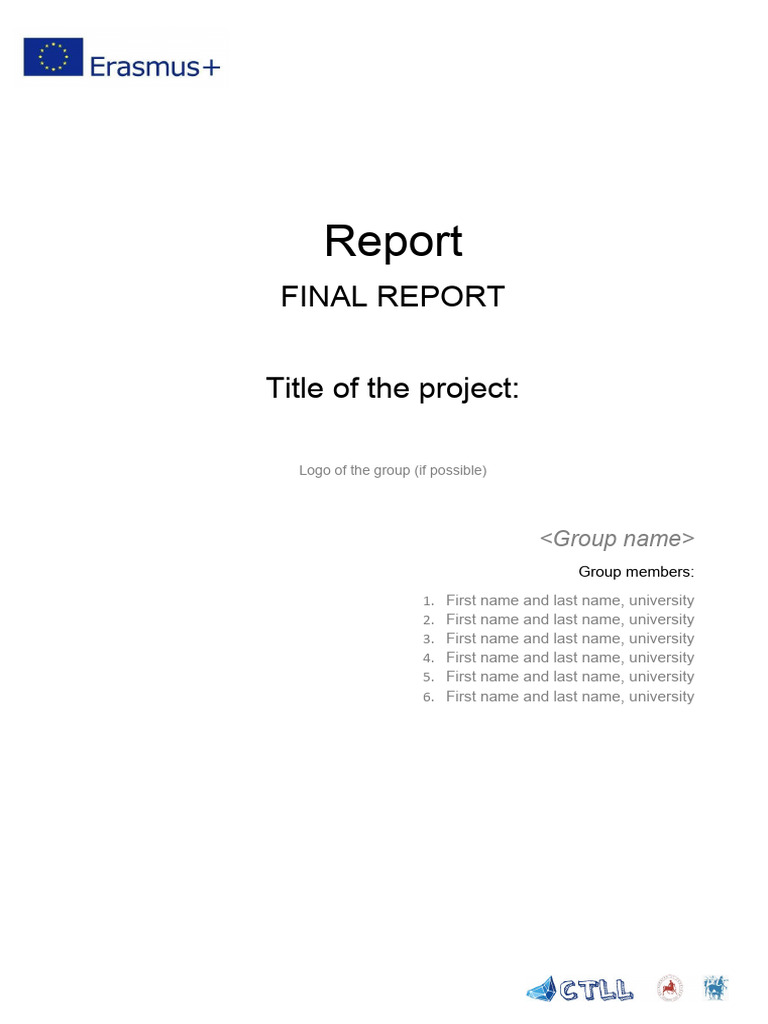 Final Report Template - HIGH5 | PDF | Prototype | Arial