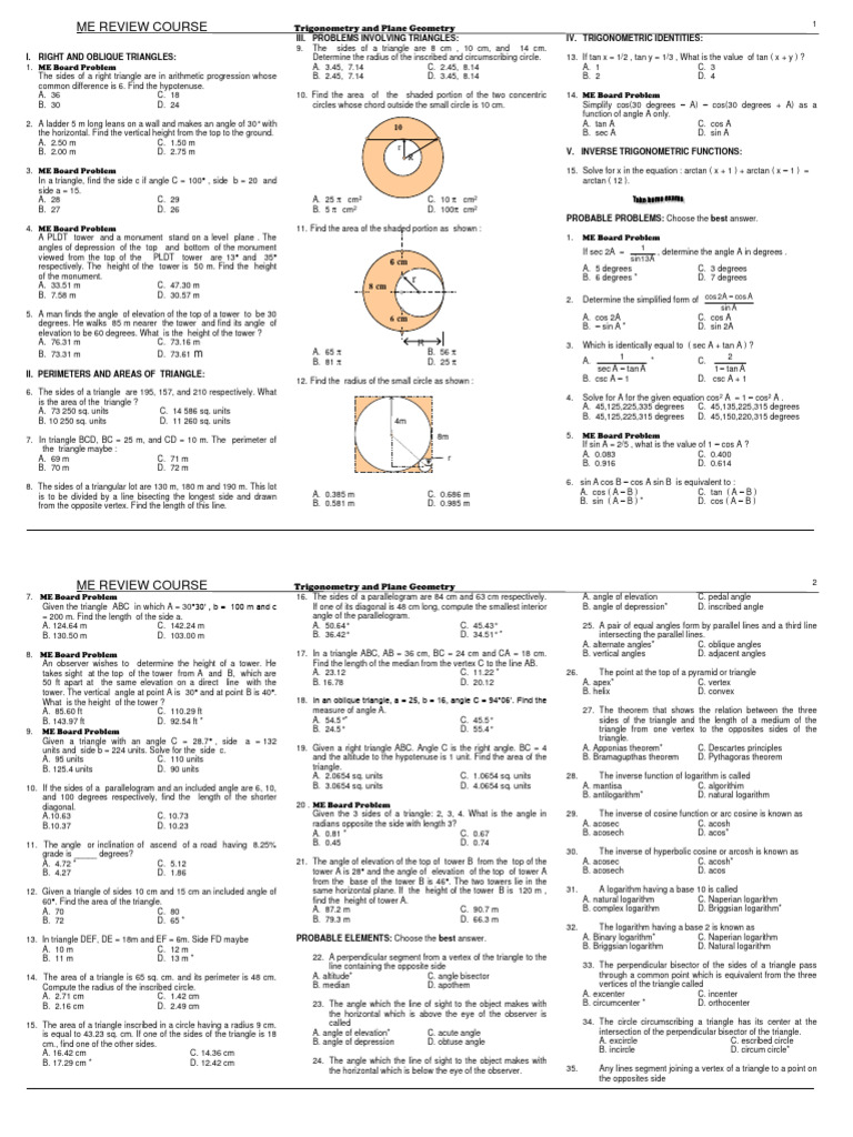 Trigonometry - Final Edited | PDF | Triangle | Trigonometric Functions