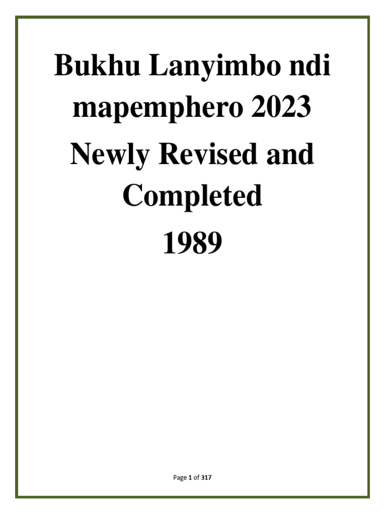 Bukhu Lanyimbo ndi Mapemphero 2023 | PDF