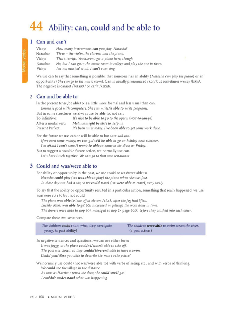 Language To Express Ability | PDF