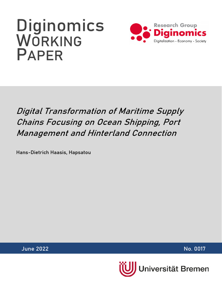 Digitalization | PDF | Logistics | Supply Chain