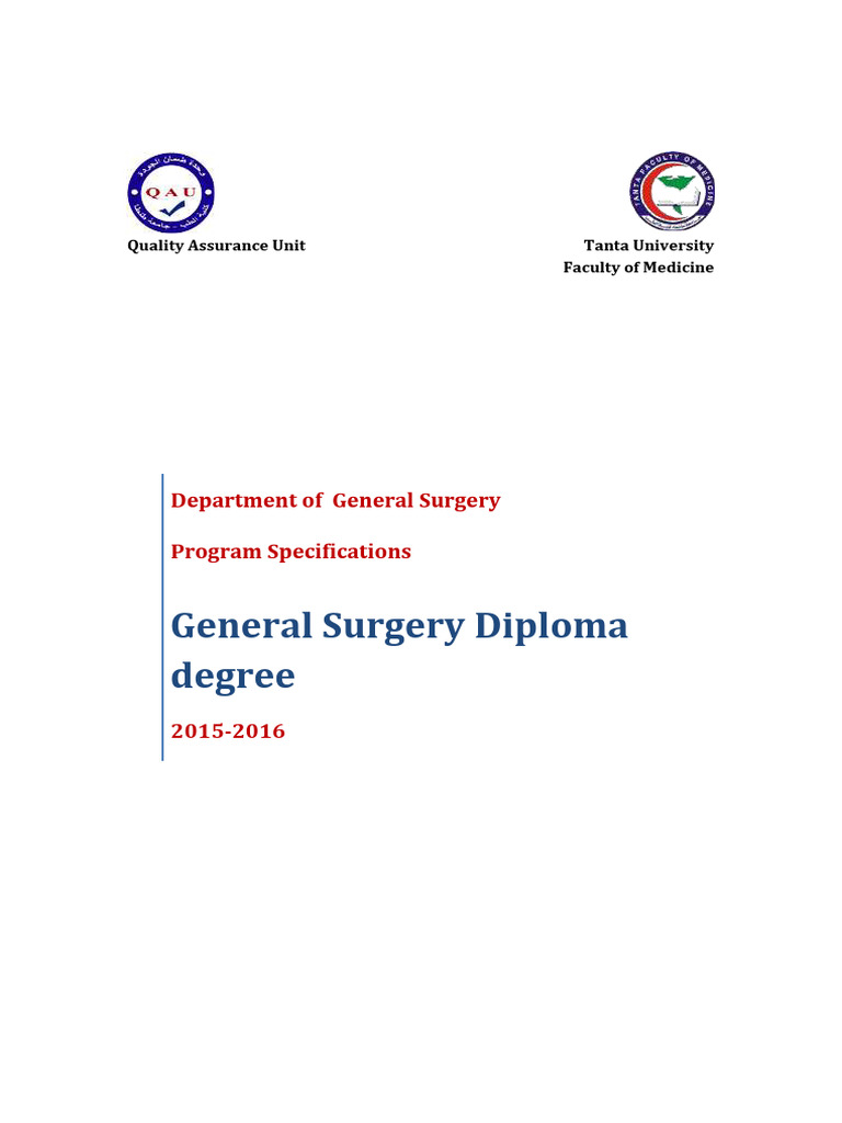 General Surgery Diploma | PDF | Medical School | Surgery