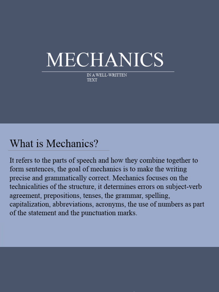 6 Lesson-6-Mechanics | PDF | Punctuation | Ellipsis