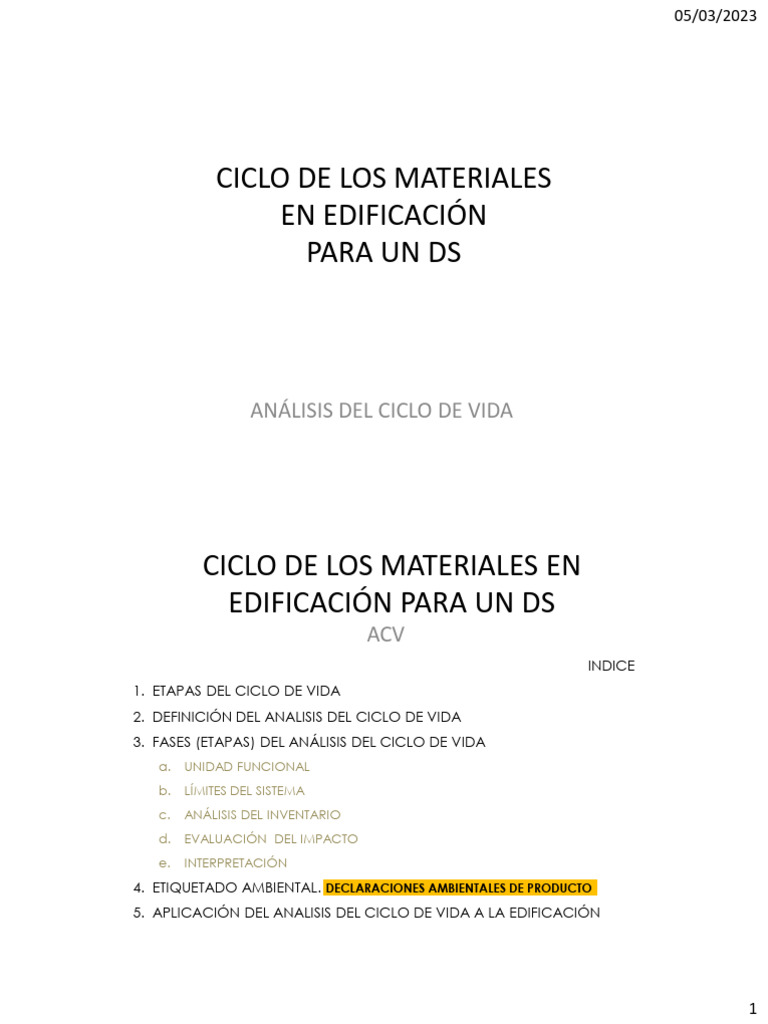 2023 - CICLO MATERIAL-ACVrPUBL | PDF | Evaluación del ciclo de vida | Entorno natural