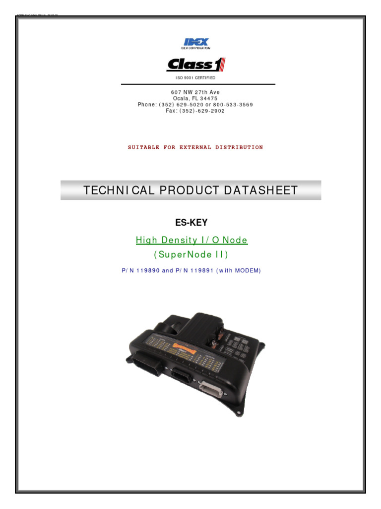 ES-Key Supernode II Datasheet | PDF | Computer Network | Electronics