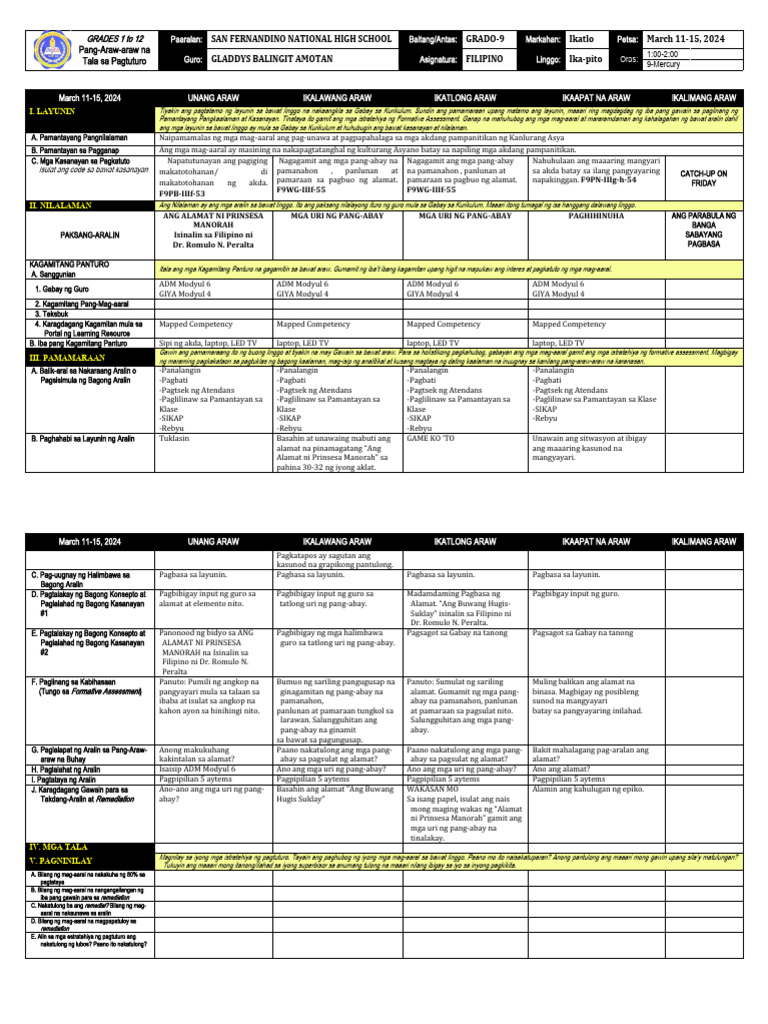 2023 2024 DLL9 Week 7 | PDF