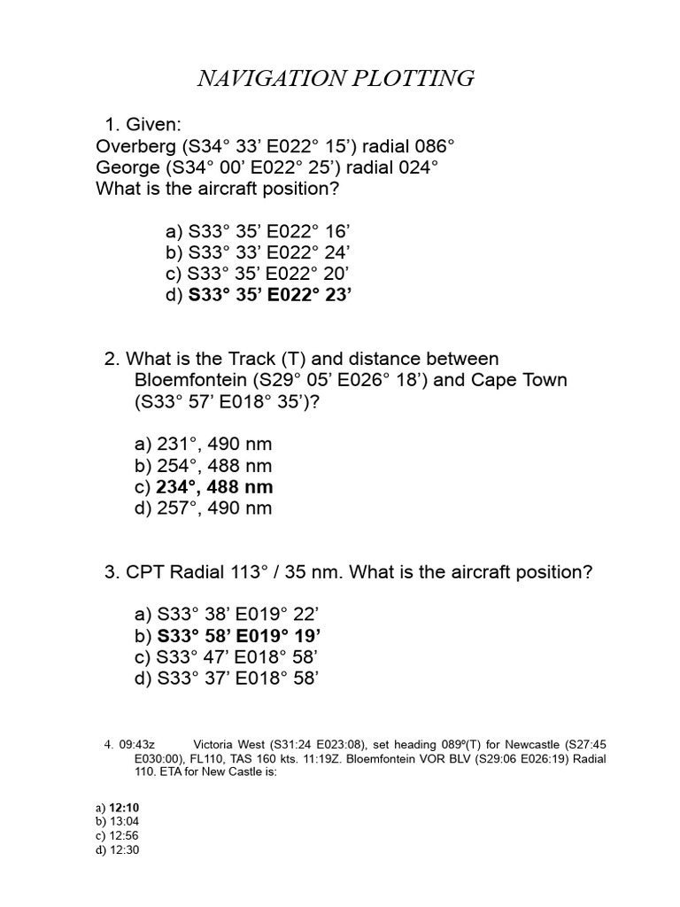 3 - Nav Plotting | PDF | Avionics | Wireless