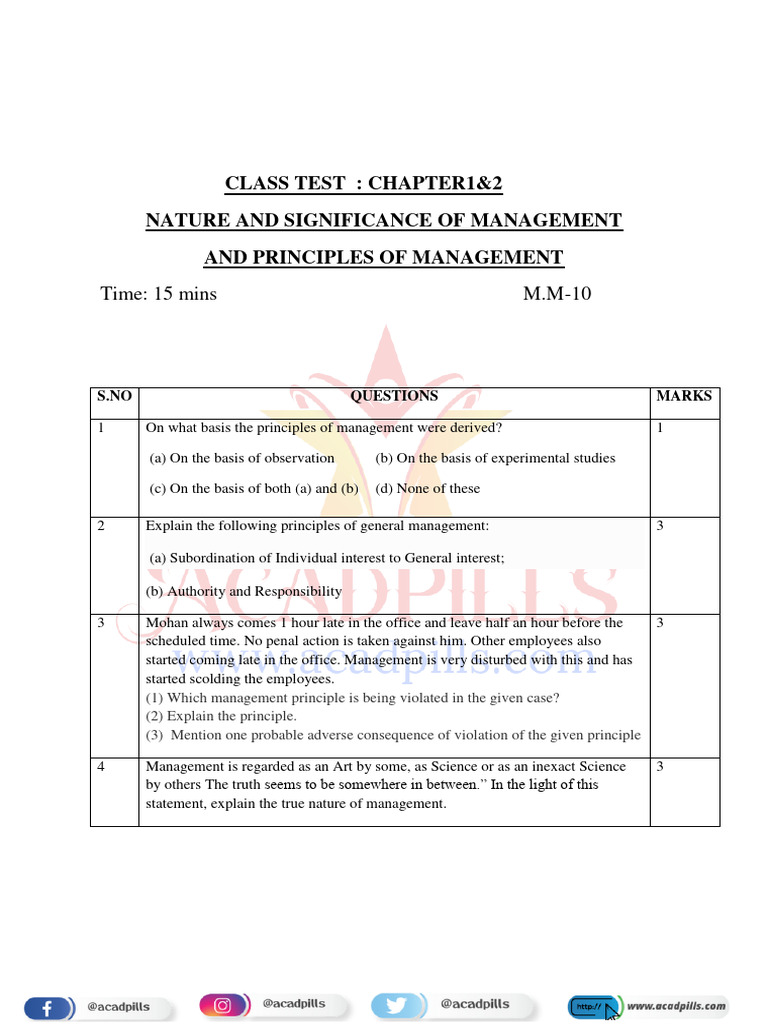 Cumulative Class Test B.STD Class Xii Chapter 1&2 | PDF