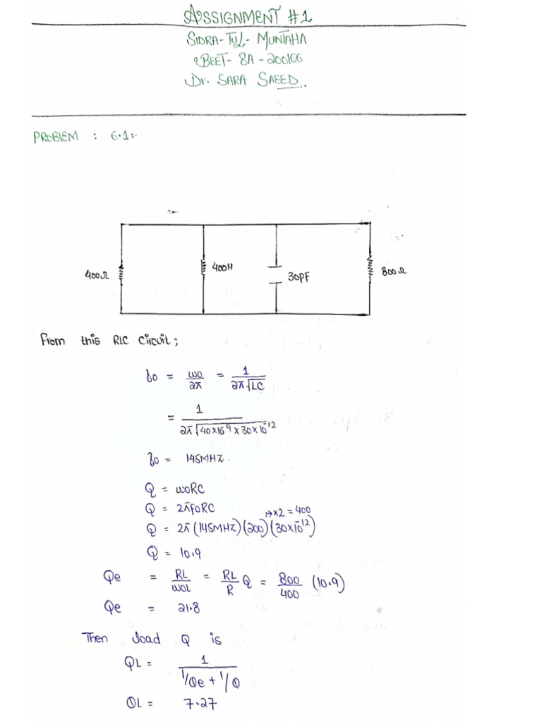 Assignment 1 MTT | PDF