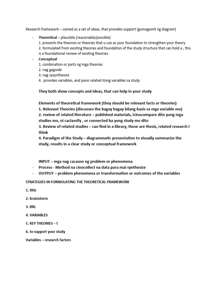 Research Framework Essentials | PDF