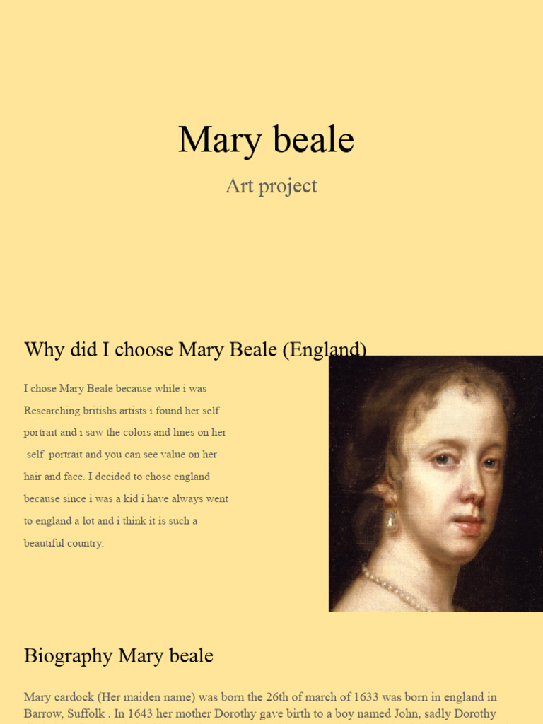 Mary Beale | PDF | Paintings