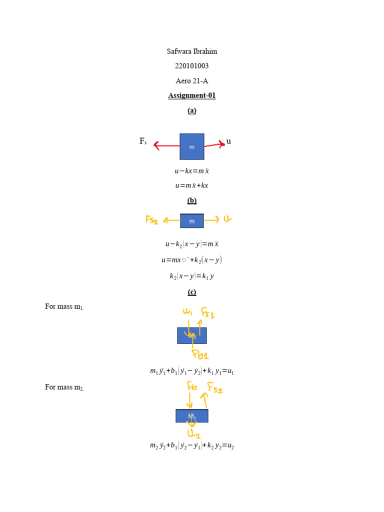 Mechanical Vibrations Equations | PDF