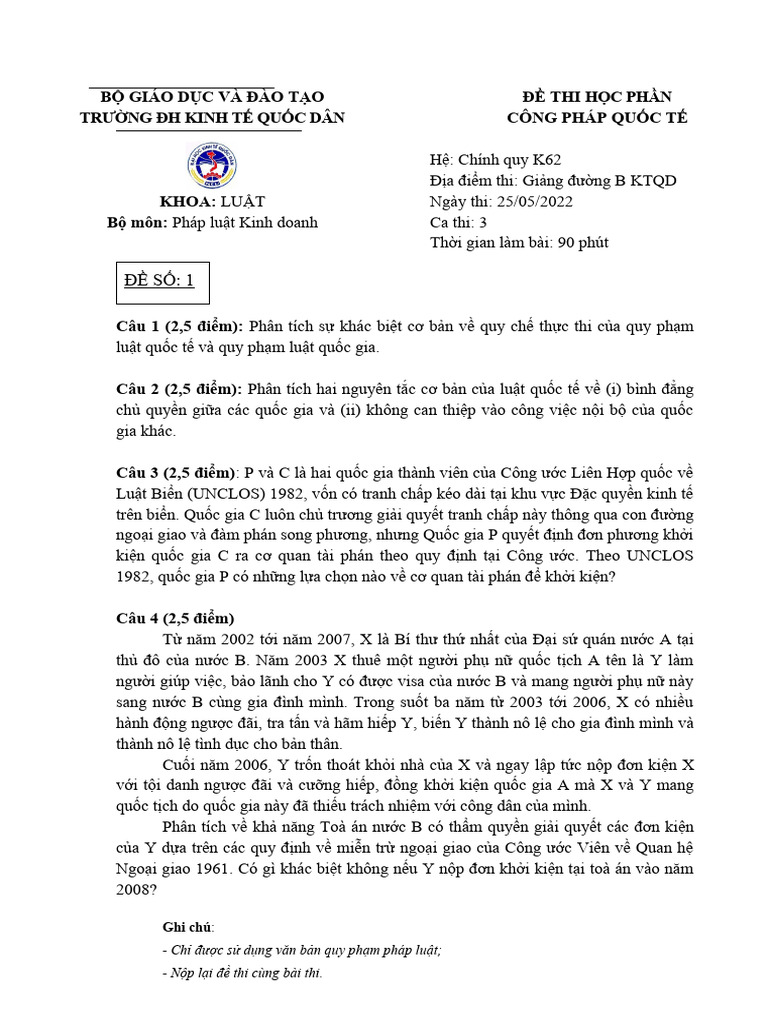 De Thi CPQT CQ 2022 | PDF