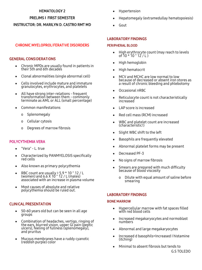 Hema 2 Prelims Merged | PDF | Clinical Medicine | Medical Specialties