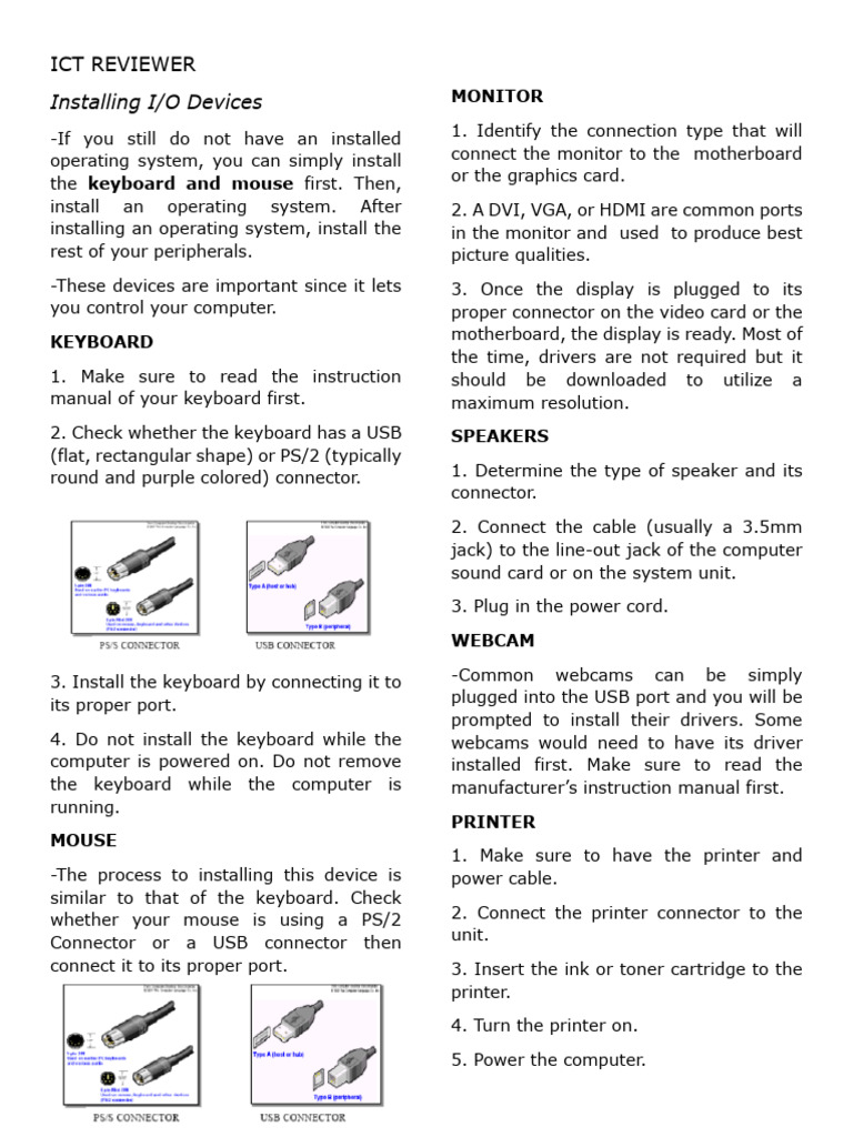 Ict Reviewer | PDF | Booting | Bios