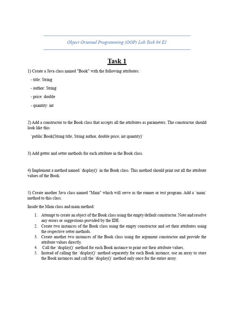 Java Oop Questions Hashmap And Hashsets Pdf Method Computer Programming Constructor 9375