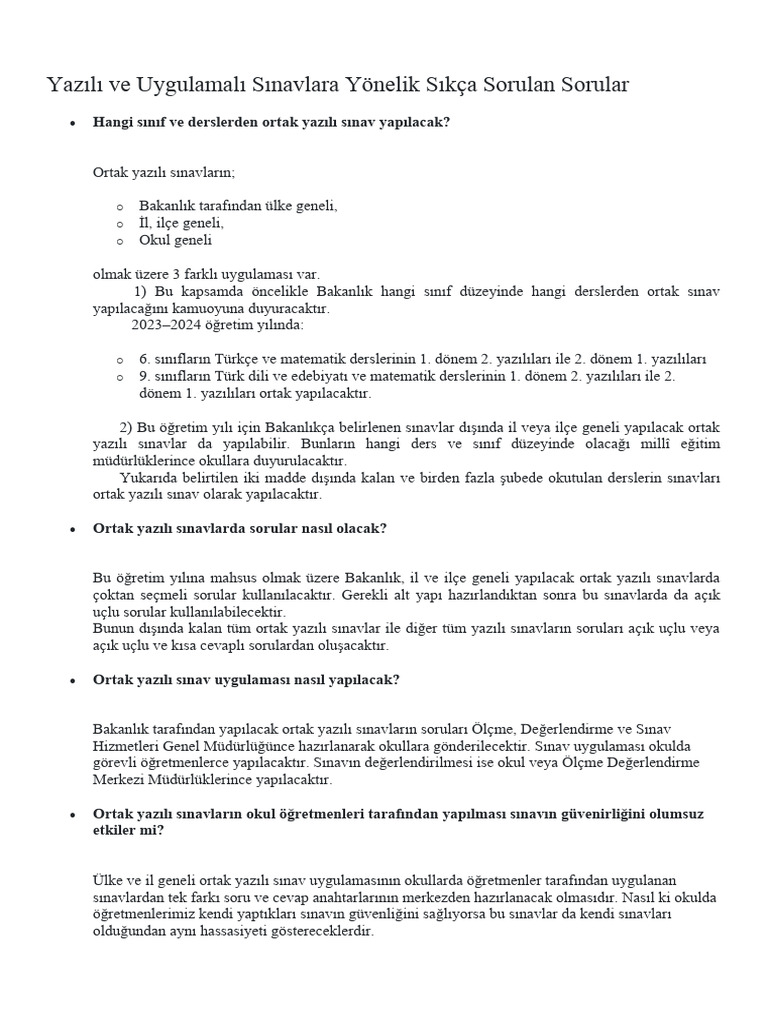 Sikca Sorulan Sorular | PDF