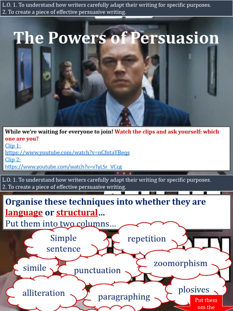 Persuasive Writing Techniques Guide | PDF | Human Communication