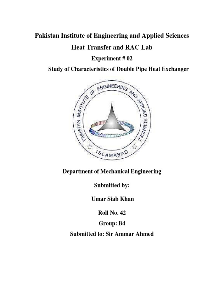 Double Pipe Heat Exchanger Study | PDF | Heat Exchanger | Heat Transfer