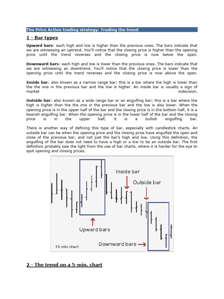 Price Action Trading Strategies Explained | PDF | Financial Markets ...