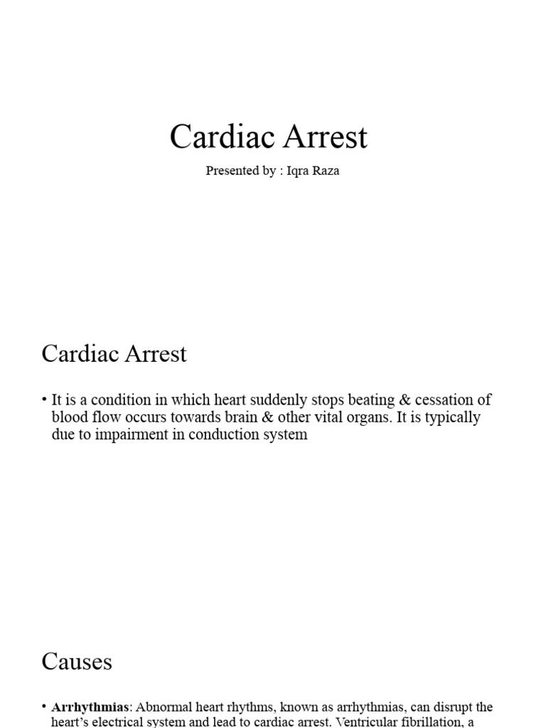 Cardiac Arrest | PDF