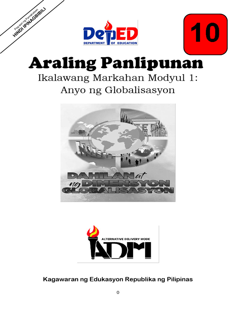 AP10 Q2 Mod1 v4 AnyoNgGlobalisasyon | PDF