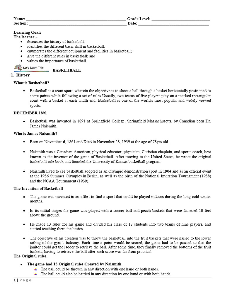 Basketball-Module 081755 | PDF | Indoor Sports | Sports