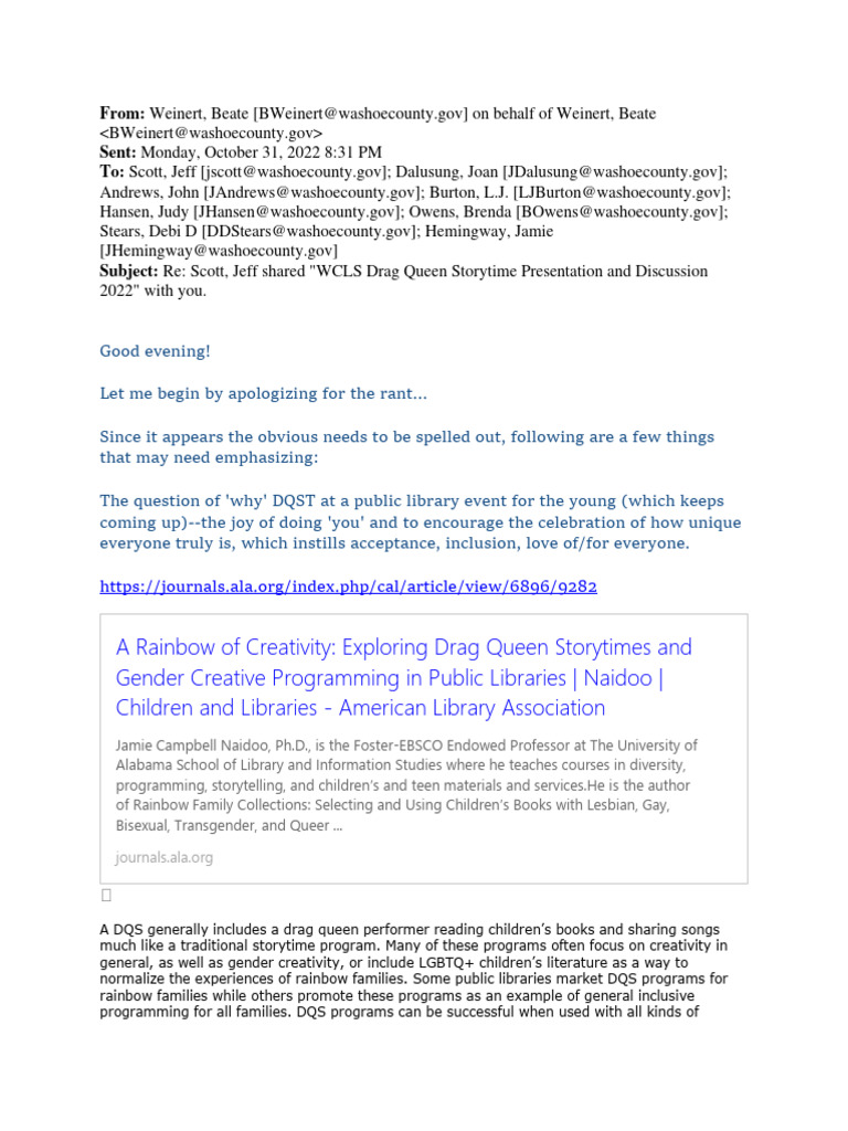 Oct 2022 Emails Part 3 | PDF | Librarian | Libraries