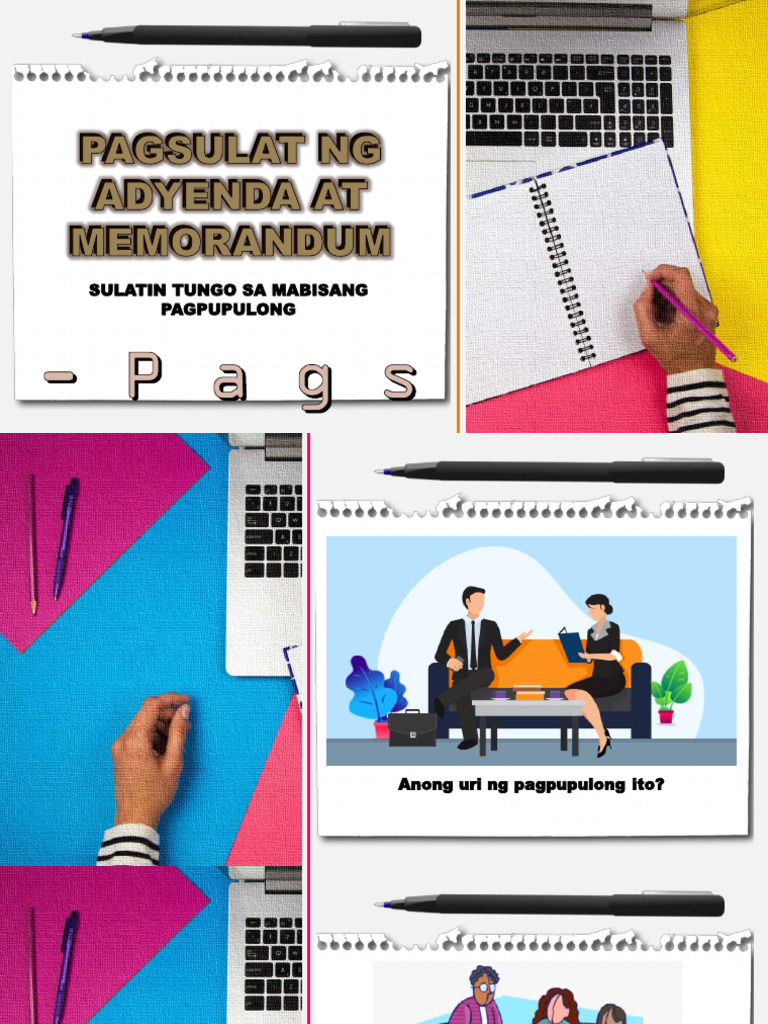 Pagsulat NG Adyenda at Memorandum | PDF