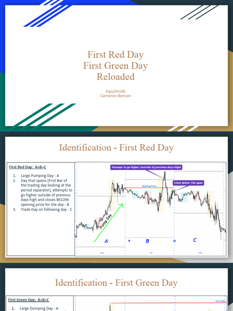 First Red Day First Green Day Reloaded | PDF | Market (Economics ...