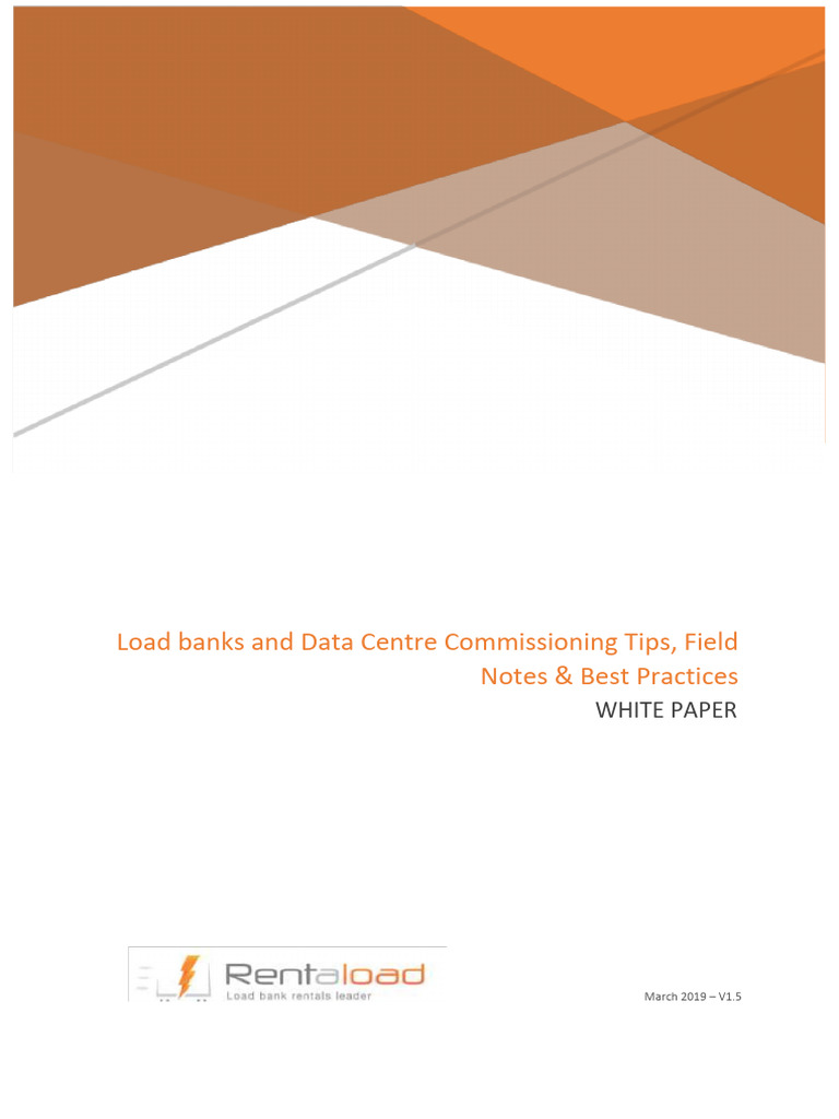 Load Banks Data Centre Commissioning Tips Field Notes Best Practices ...