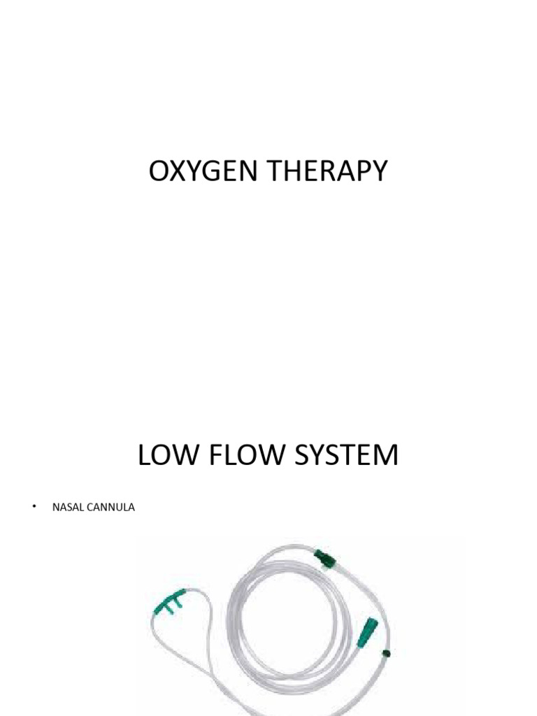 Oxygen Therapy | PDF