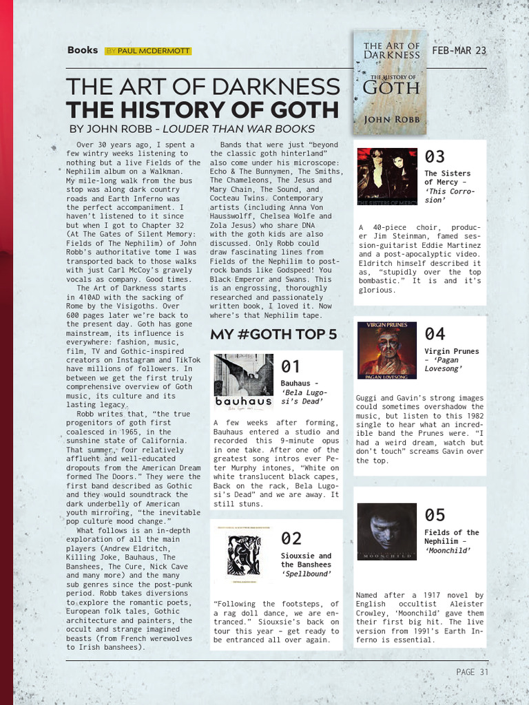 The Goo 09 (The Art of Darkness) | PDF | British Rock Music