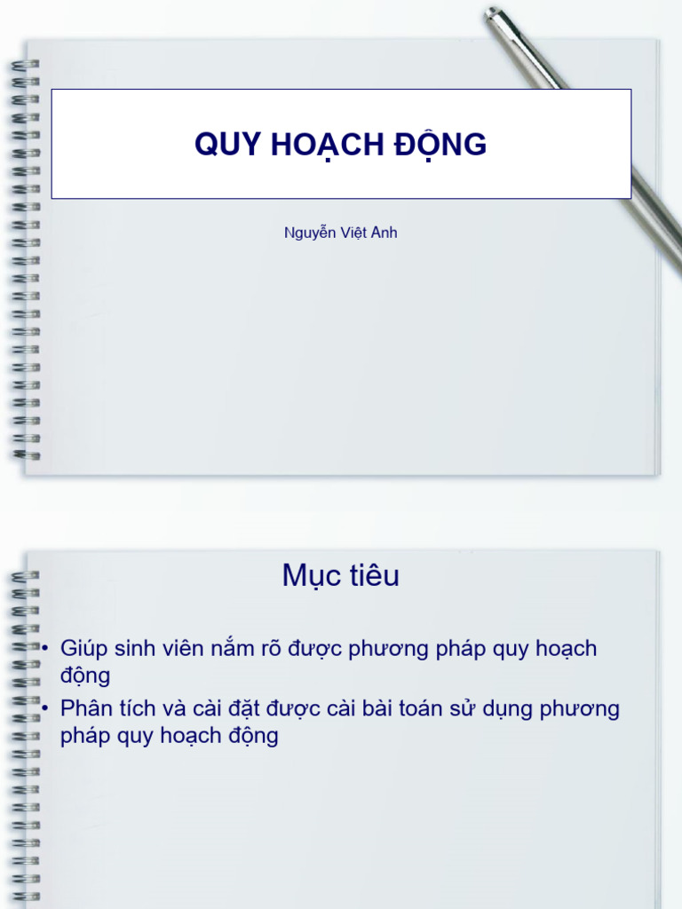 W14 QuyHoachDong | PDF